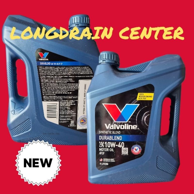 Jual OLI VALVOLINE DURABLEND 10W40 API SP KEMASAN GALON 4 LITER ORIGINAL | Shopee Indonesia