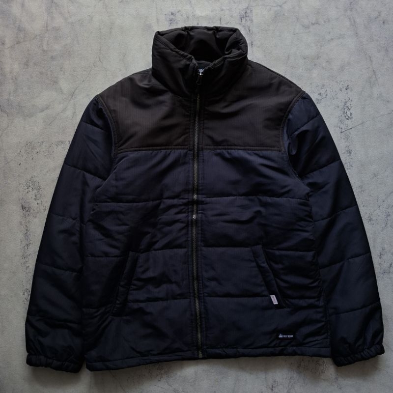 Jual Puffer Down Jacket FirstDown (Black/Navy) | Shopee Indonesia