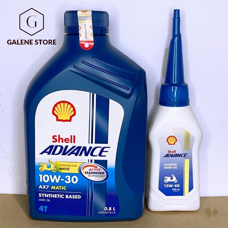 Jual PROMO PAKET MATIC (SHELL AX7 MATIC 10W30 800ML + GEAR MATIC ...