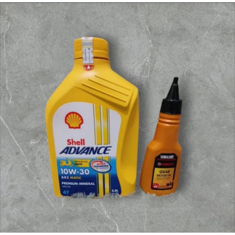 Jual paket oil shell metic plus oil gardan yamalube gear 100 L | Shopee ...