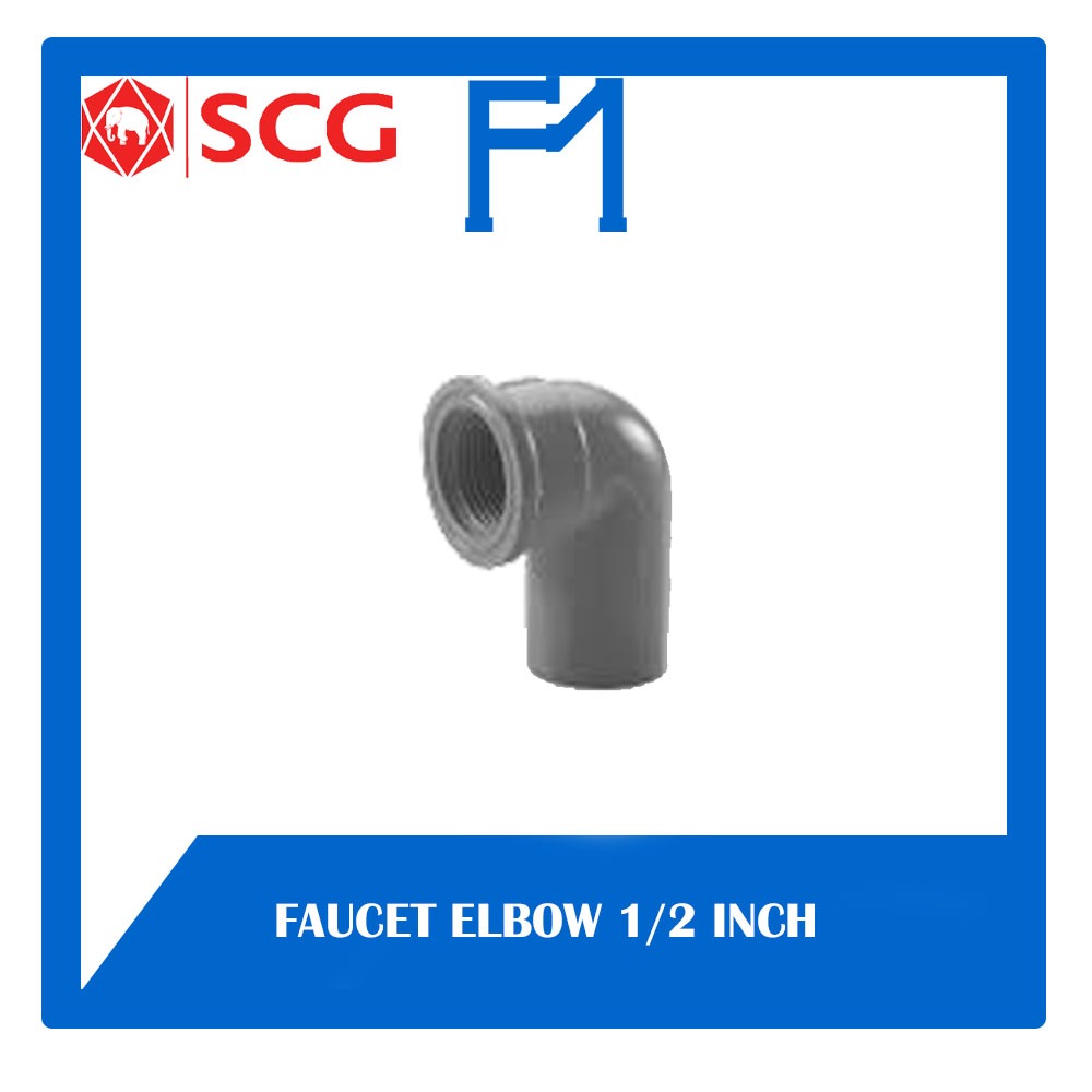 Jual SCG FAUCET ELBOW 1/2 INCH SAMBUNGAN FITTING PIPA AIR PVC KNEE KNEI ...