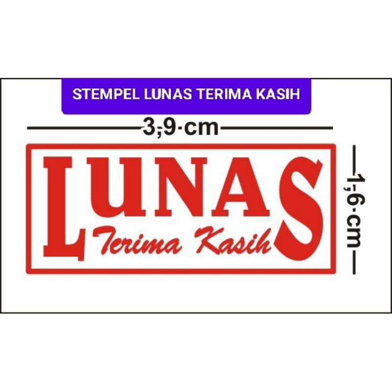 Jual STEMPEL LUNAS BENTUK PERSEGI PANJANG DAN BULAT. STEMPEL WARNA ATAU ...