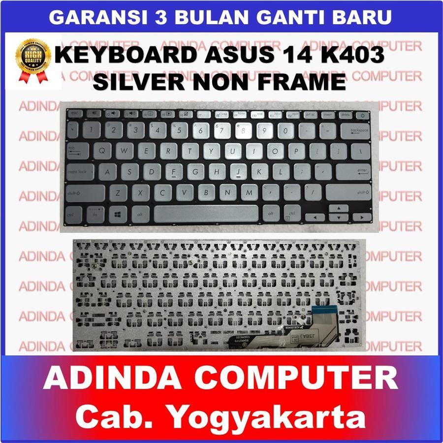 Jual Keyboard Asus Vivobook Ultra 14 K403 X403 X403FA Silver Non Frame | Shopee Indonesia