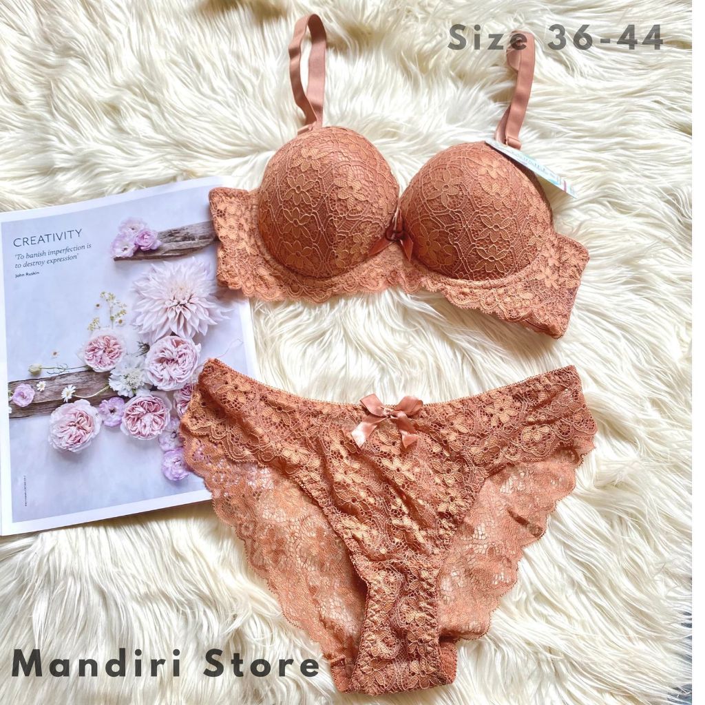 Jual Set Bra Wanita Seksi BH Setelan Wanita dan Celana Dalam Wanita Sexy Transparan 36-42 ...