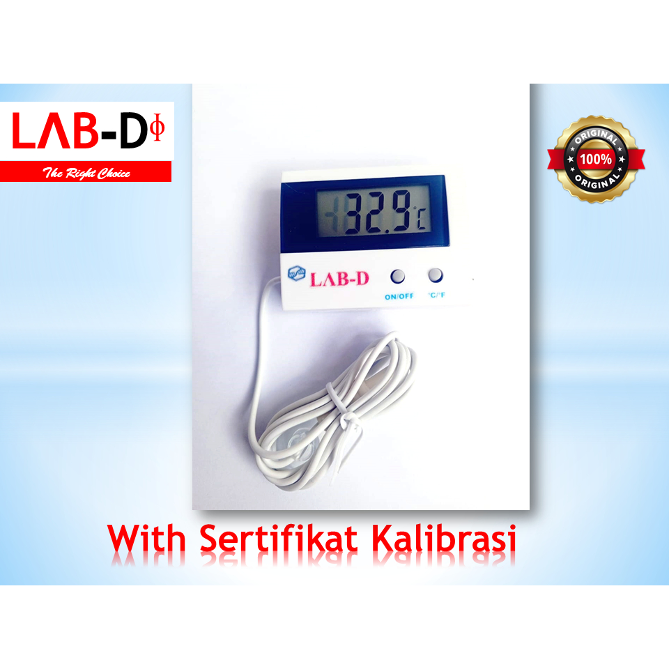Jual LAB-D ST-1A Termometer Kulkas Freezer Chiller Lemari Obat Digital ...