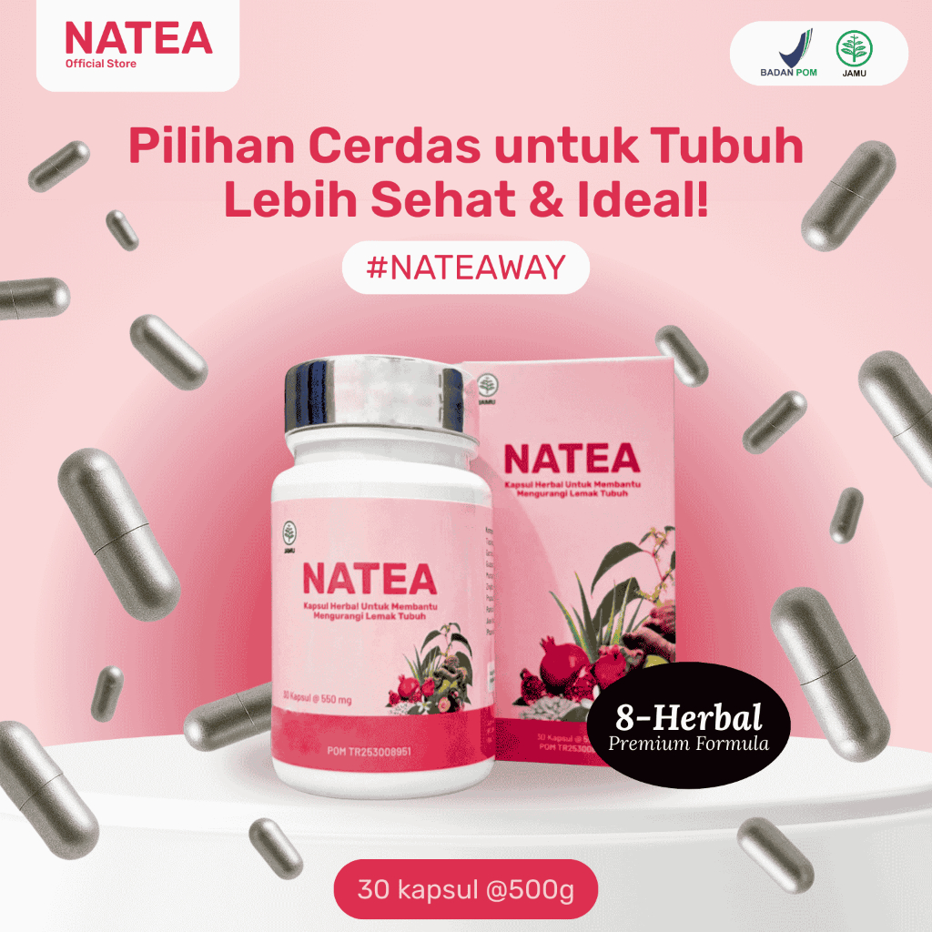 Jual NATEA Slim Herbal Capsule | Kurangi Lemak Tubuh Secara Alami | BPOM | Shopee Indonesia