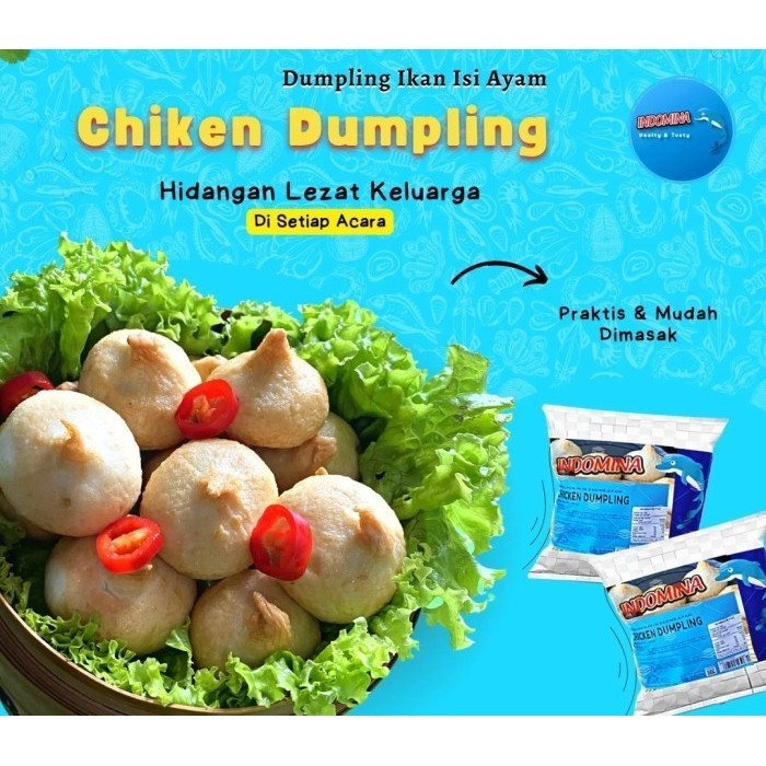 Jual Indomina Dumpling Ikan Isi Ayam | Shopee Indonesia