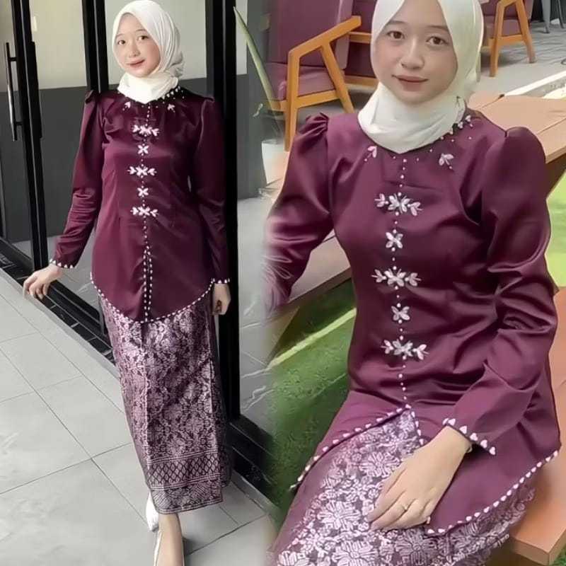 Jual By Finest_ Alana One Set READY JUMBO Baju Kurung Melayu Rok ...