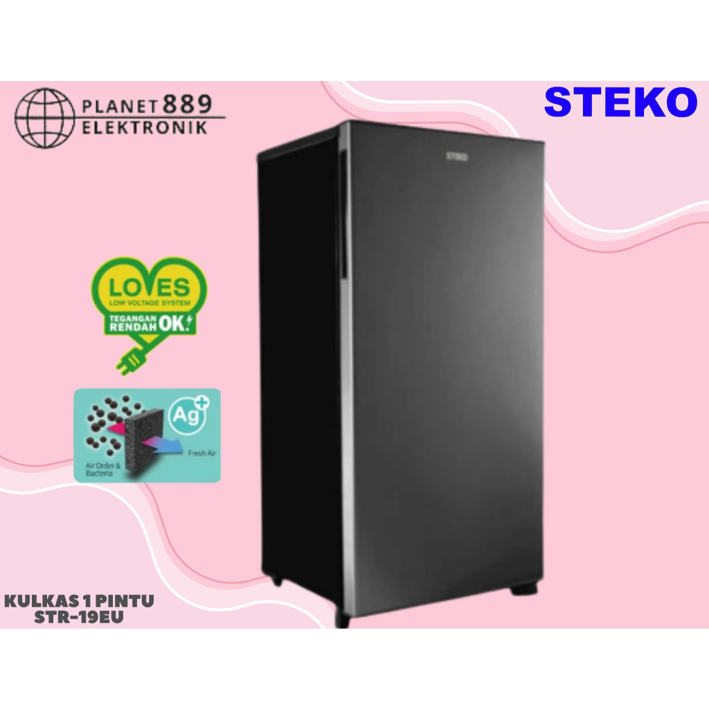 Jual Steko STR-19EU Kulkas 1 Pintu 170 Liter Smart Low Voltage ...