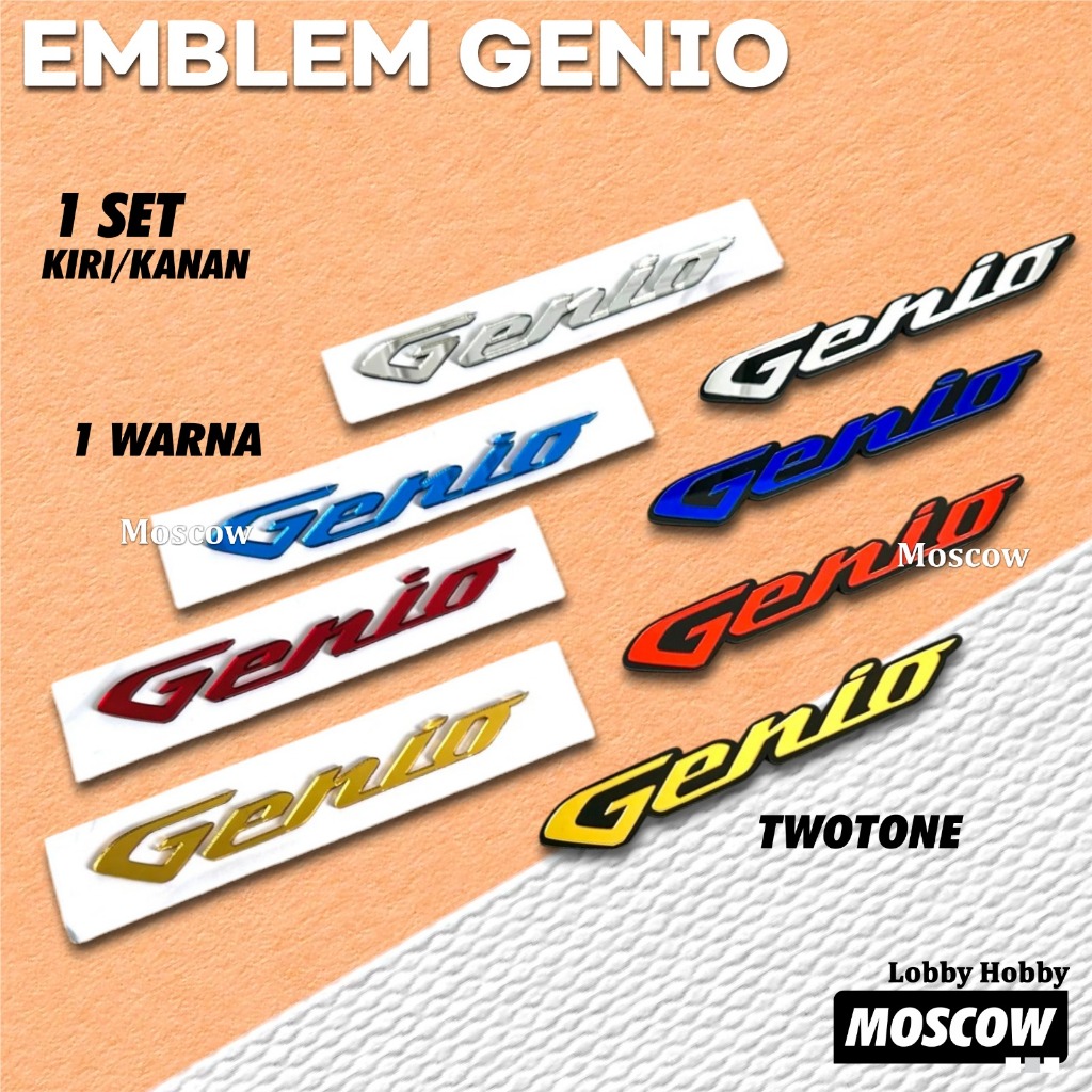 Jual EMBLEM TEMPEL BODY HONDA GENIO 2019-2022 / HONDA GENIO TIMBUL ...