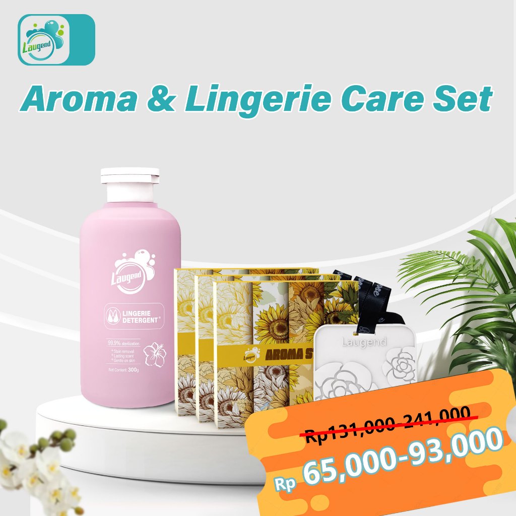 Jual 【Aroma & Lingerie Care Set】Laugend Aroma Stone + Fabric Frgrance ...