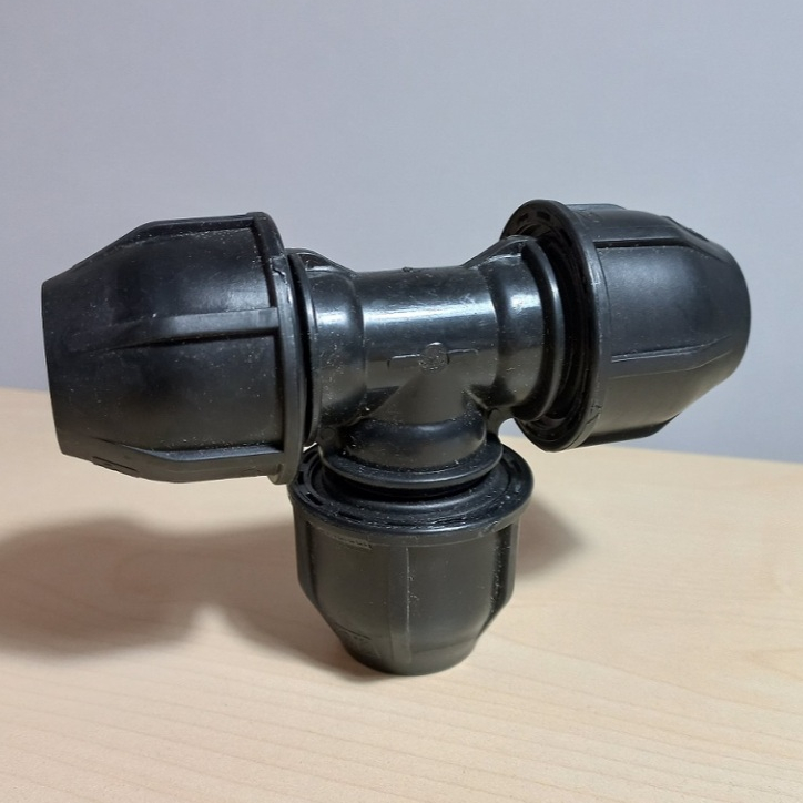 Jual Tee Pipa HDPE Compression 1-1/2 inch (50mm) | Shopee Indonesia