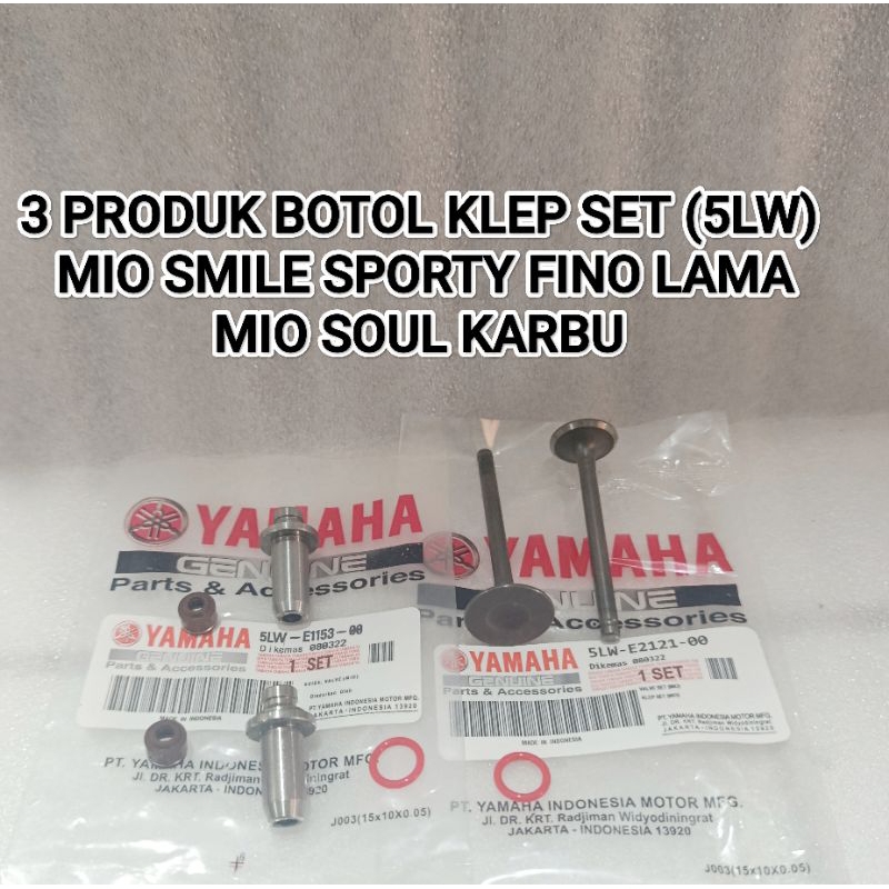 Jual BOTOL KLEP + SEAL KLEP + KLEP SET ( 5LW ) YAMAHA MIO SMILE SPORTY ...