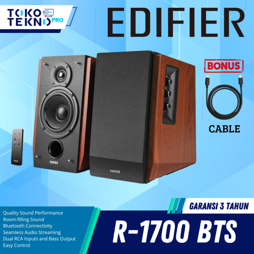 Jual Edifier R1700BTs / R-1700BTs 2.0 Active Bookshelf DSP Speaker ...