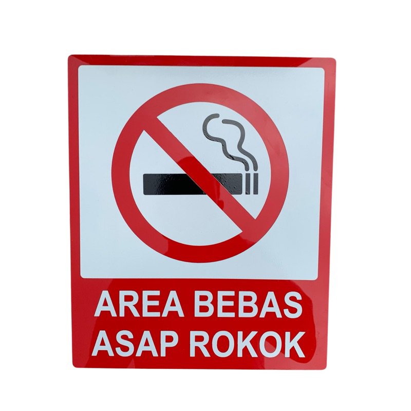 Jual Papan Rambu / Sign Dilarang Merokok Akrilik | Shopee Indonesia