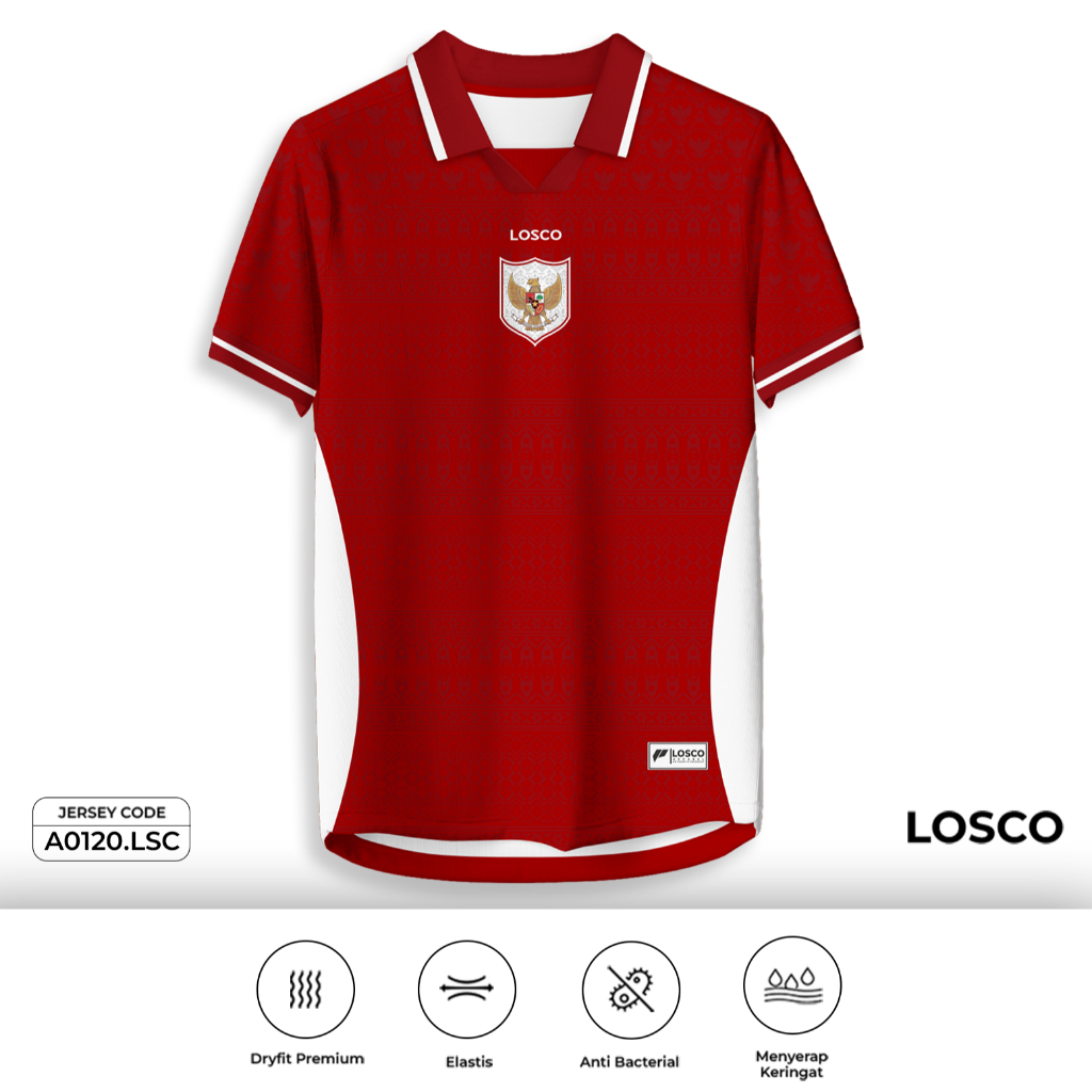 Jual LOSCO - Jersey Vintage Timnas Indonesia / Jersey Retro Timnas ...
