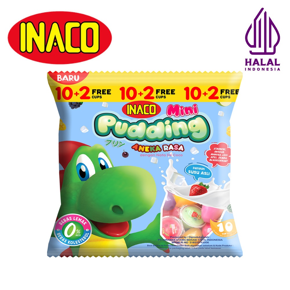 Jual Inaco Mini Pudding Mix 10 + 2 cup dengan Nata de Coco dan Susu ...