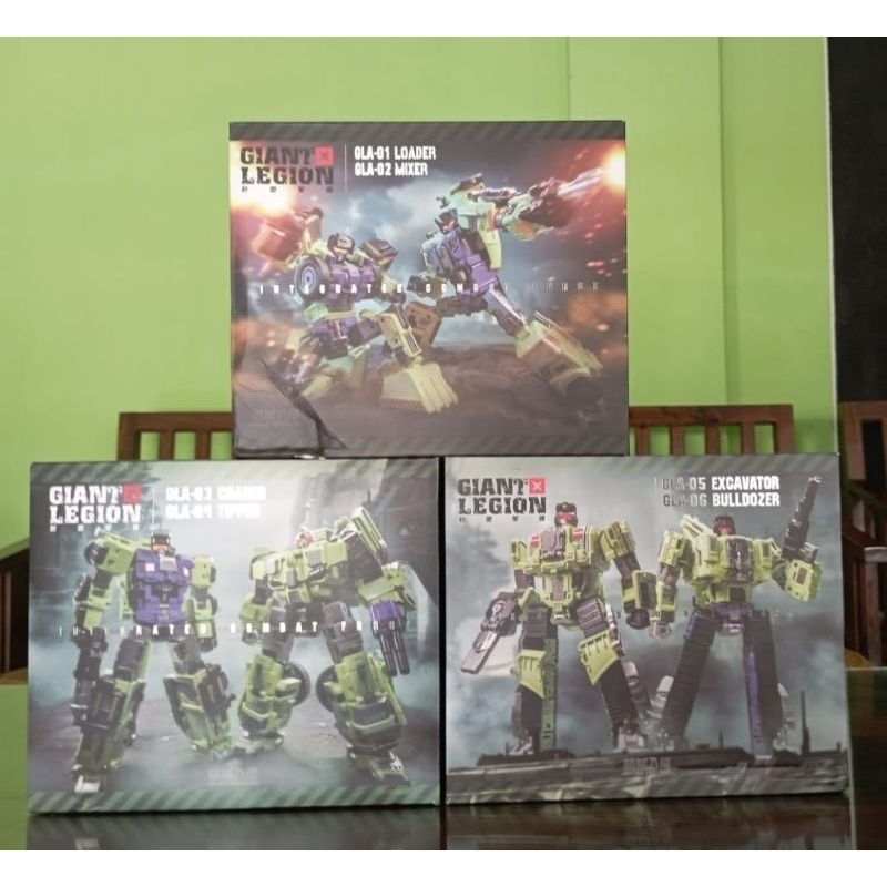 Jual Mecha Invasion Transformers Devastator set Lengkap | Shopee Indonesia