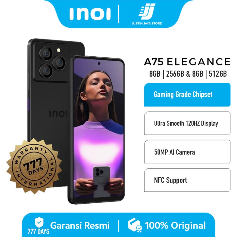 Jual INOI A75 Elegance [8/512GB] [8/256GB] Garansi Resmi INOI Indonesia ...