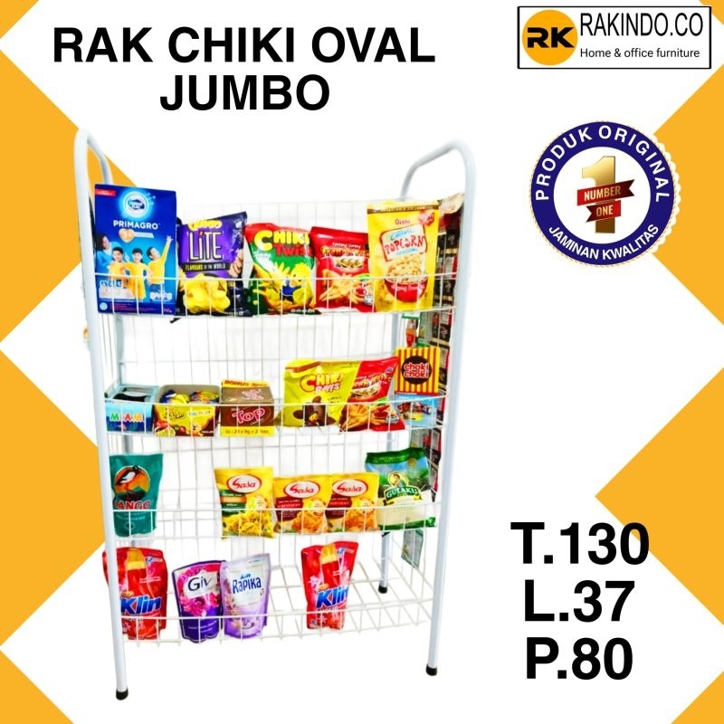Jual Rak chiki 4 susun MBS rak keranjang chiki rak warung rak jualan ...