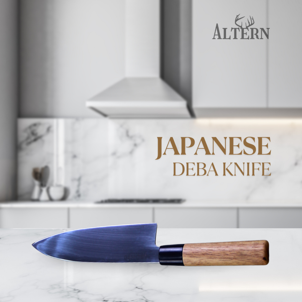 Jual Remoda Pisau Dapur Jepang Model Deba 7" Stainless Steel Gagang ...