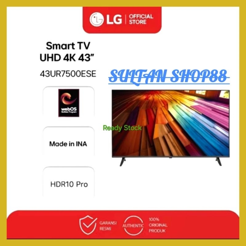 Jual LG 43UR7500 43 INCH UHD 4K SMART TV l LG SMART TV 43UR7500 4K UHD ...