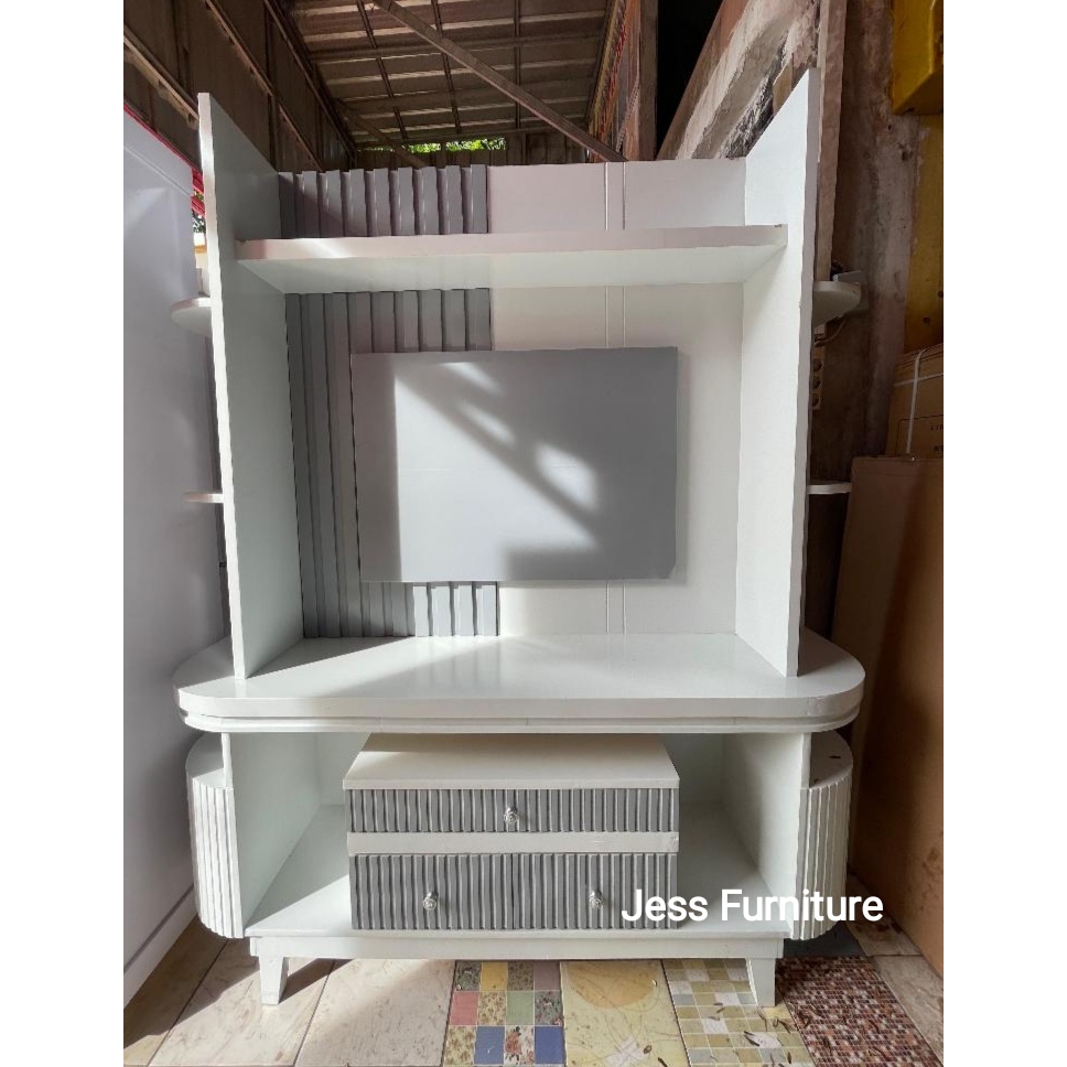 Jual BUPET TV BACKDROP TV ukuran 160 bahan multiplek | Shopee Indonesia