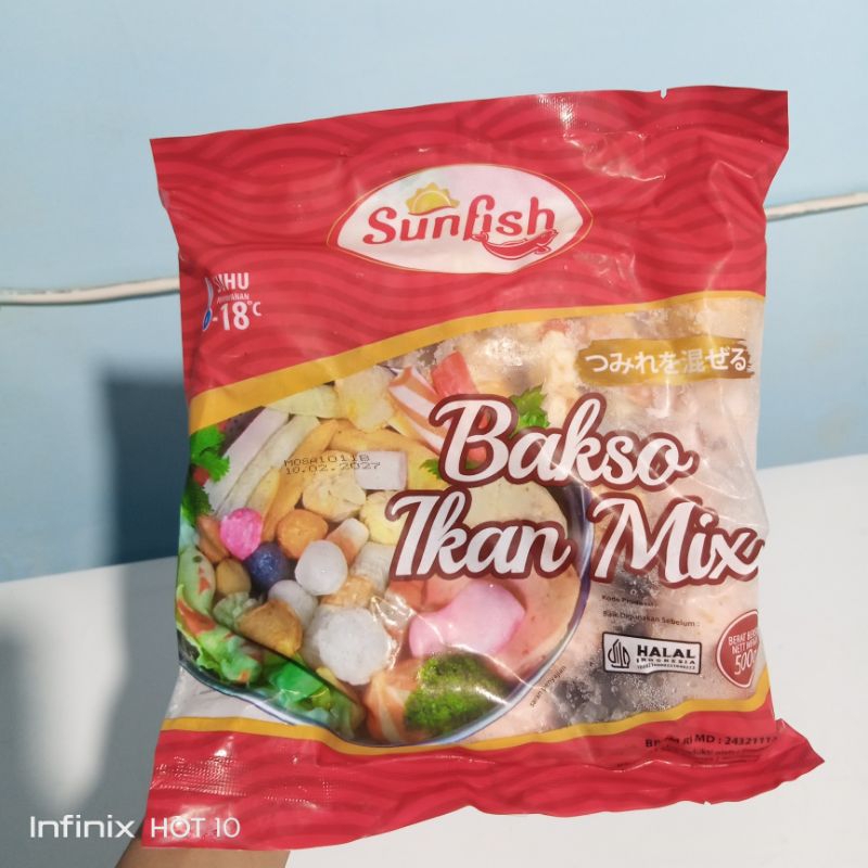 Jual bakso ikan mix merk sunfish 500gram | Shopee Indonesia