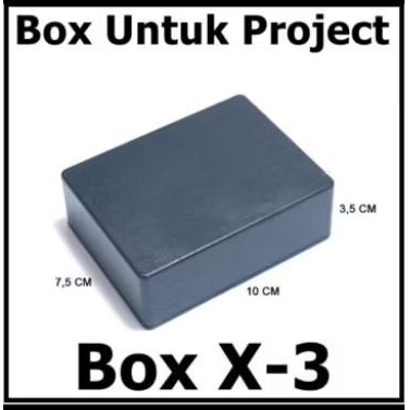Jual Box X3 box hitam untuk project box kosong elektronika | Shopee ...