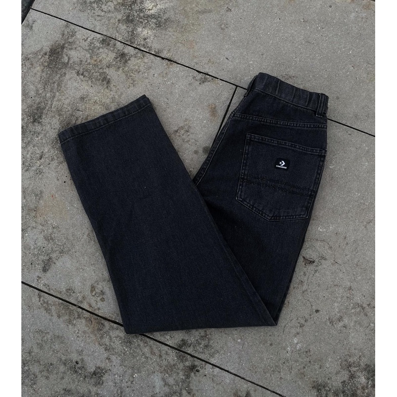 Jual Converse Con Baggy Denim Jeans ‘Black | Shopee Indonesia