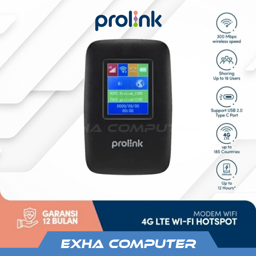Jual Prolink DL-7202 Mobile WiFi Hotspot 4G LTE N300 Modem Wireless ...