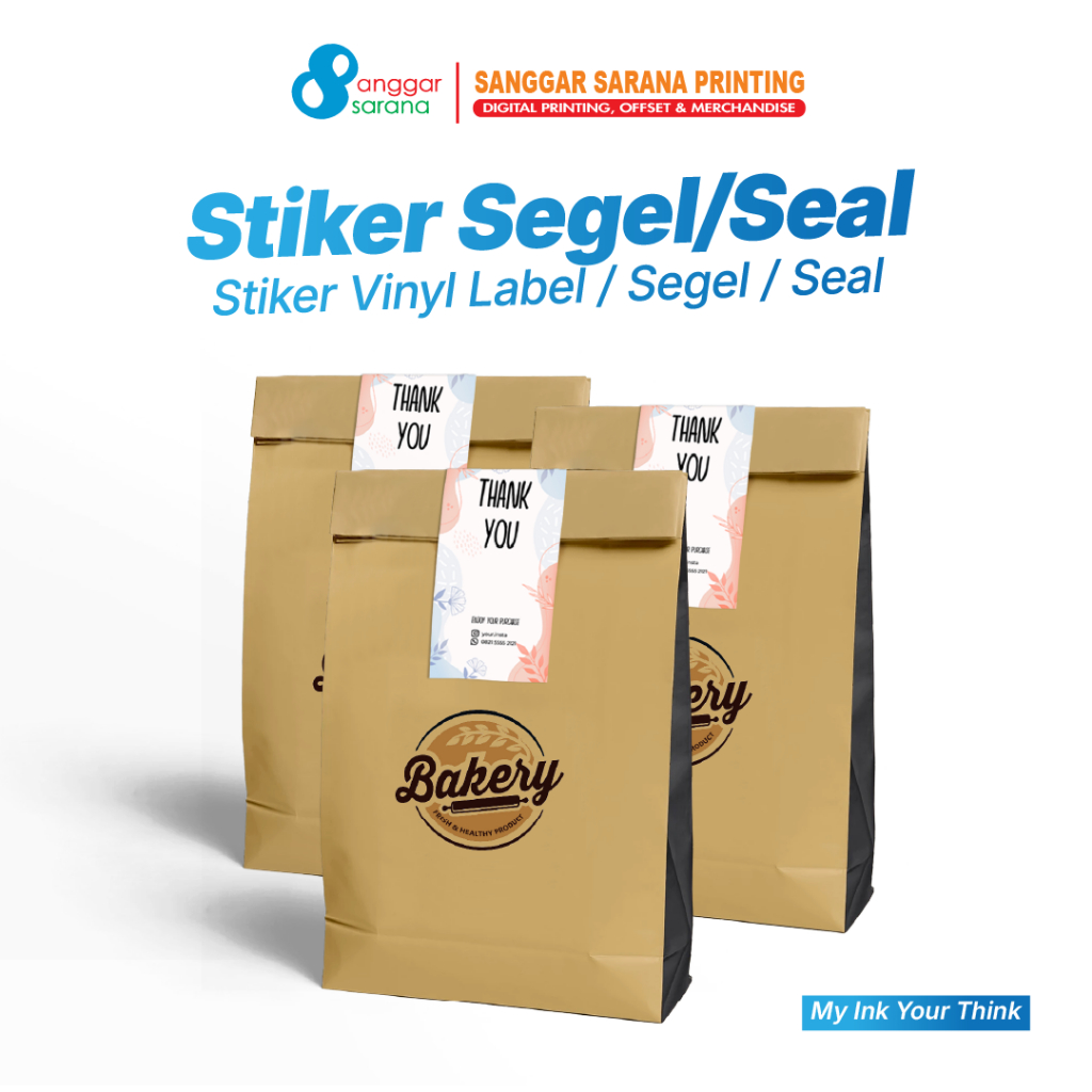 Jual Stiker Seal/Segel Kemasan Custom Packaging Makanan Stiker Label ...
