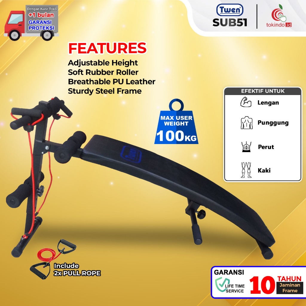 Jual Sit Up Bench Twen SUB51 Situp Bench | Shopee Indonesia