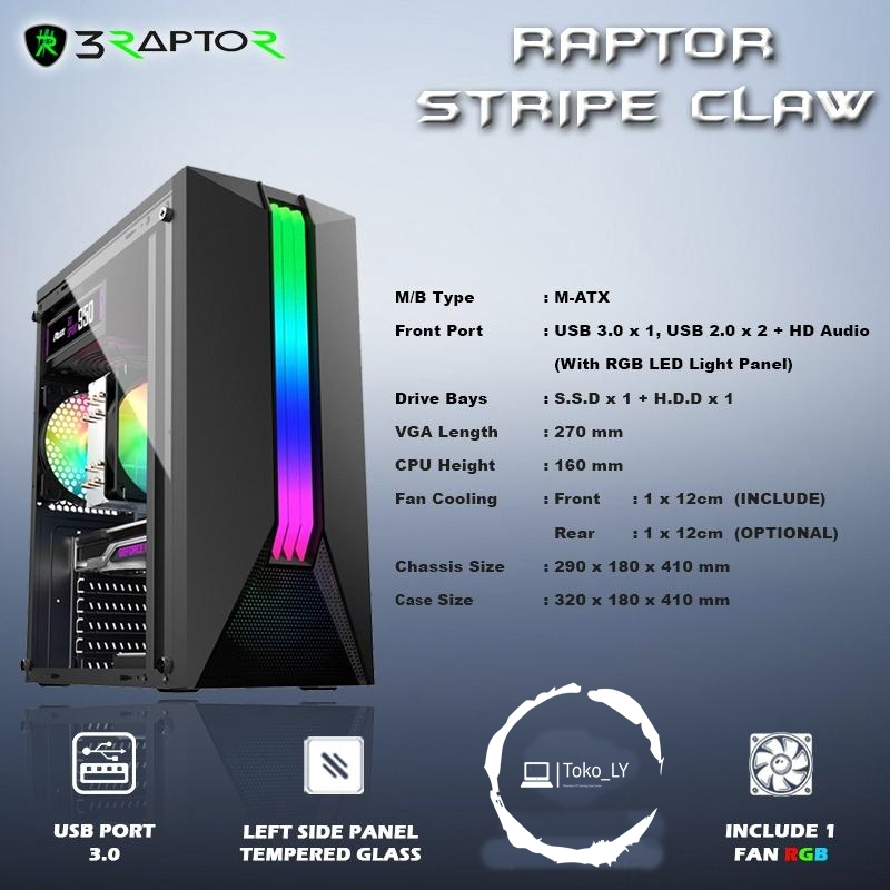 Jual CASING RAPTOR STRIPE CLAW | Shopee Indonesia