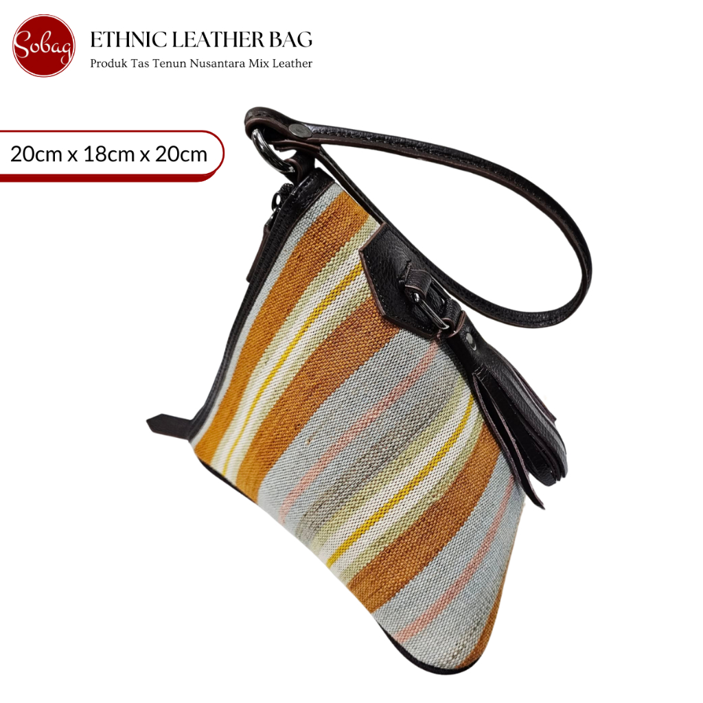 Jual POUCH TUPAT Tenun NTT mix Kulit Sapi Asli | Shopee Indonesia