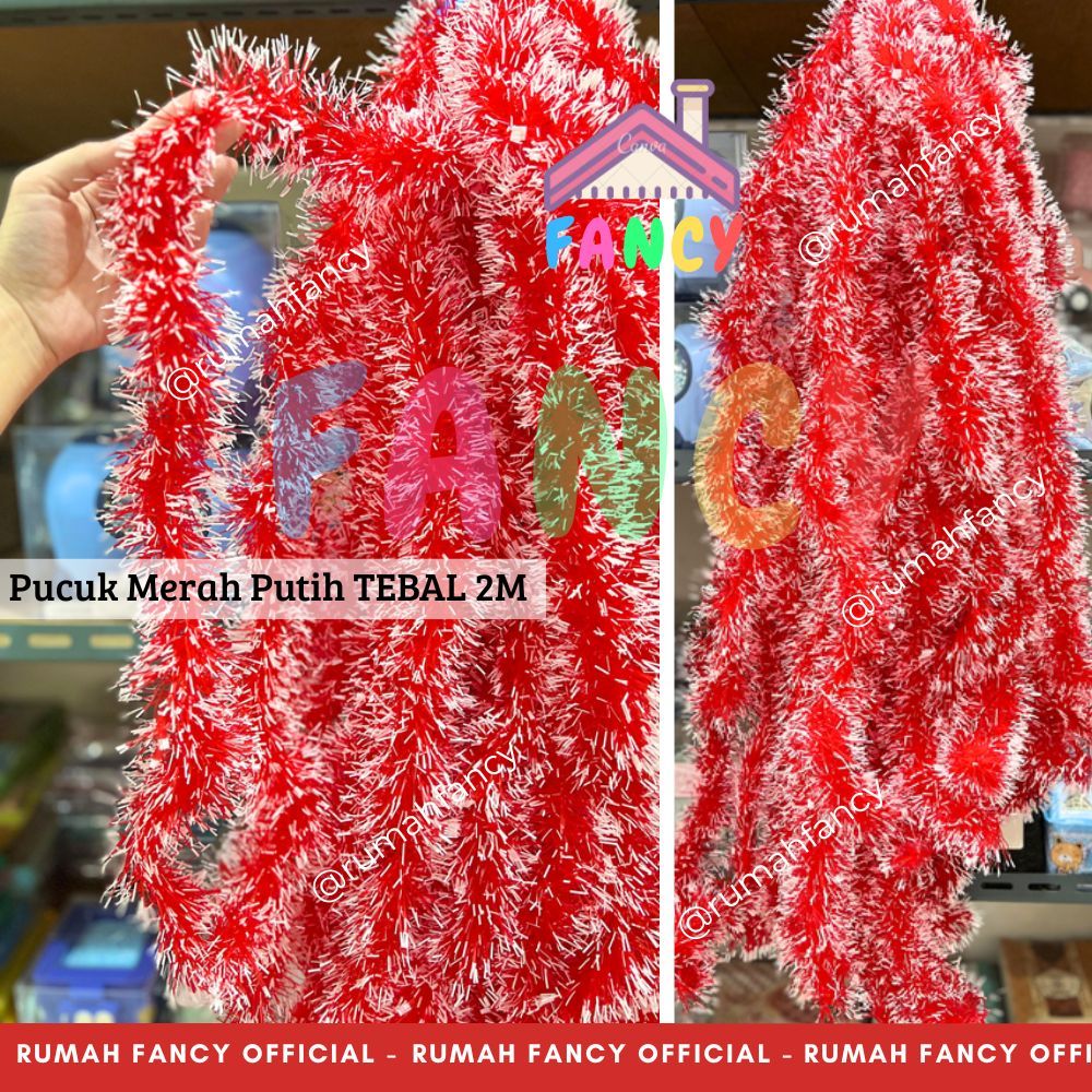 Jual [1 LUSIN / 12 PCS] Slinger Merah Putih 2M / Rumbai Slinger PUCUK ...