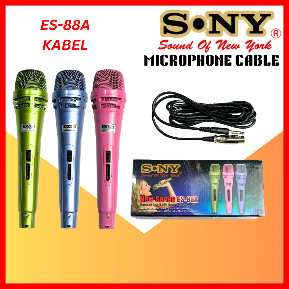 Jual S. NY SOUND OF NEW YORK MIC KABEL ES-88A MICROPHONE CABLE | Shopee ...
