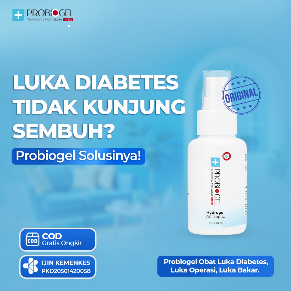 Jual Obat Luka Diabetes Probiogel Untuk Perawatan Luka Diabetes 70ml ...