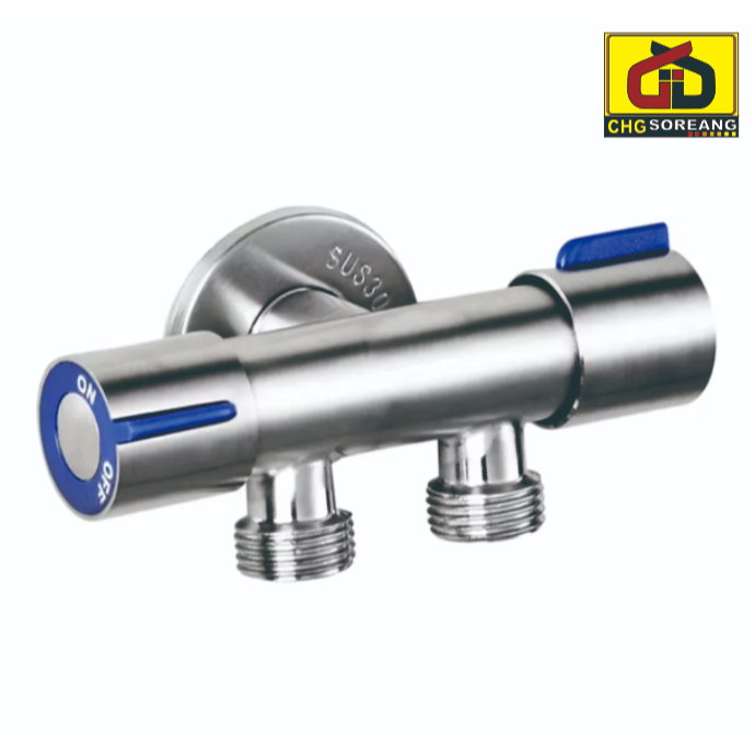 Jual STOP KERAN CABANG STAINLESS KLOSET SHOWER WASTAFEL / STOP KRAN STAINLESS ANTI KARAT ...