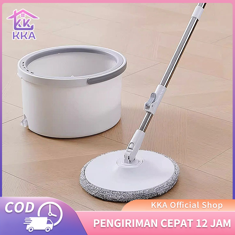 Jual Alat Pel Lantai Peras Otomatis 2IN1 Spin Mop Alat Pel Lantai Kain ...