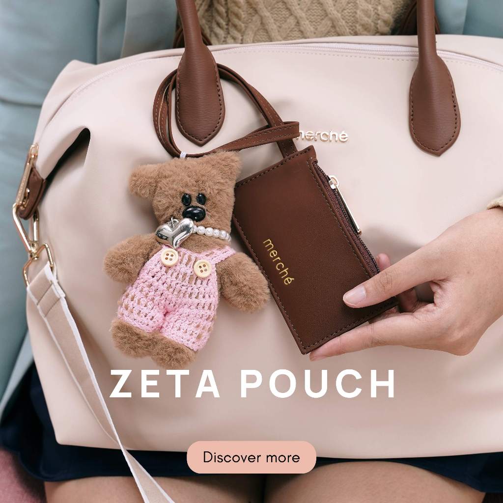 Jual Merche Dompet Wanita Zeta Pouch Charm | Shopee Indonesia