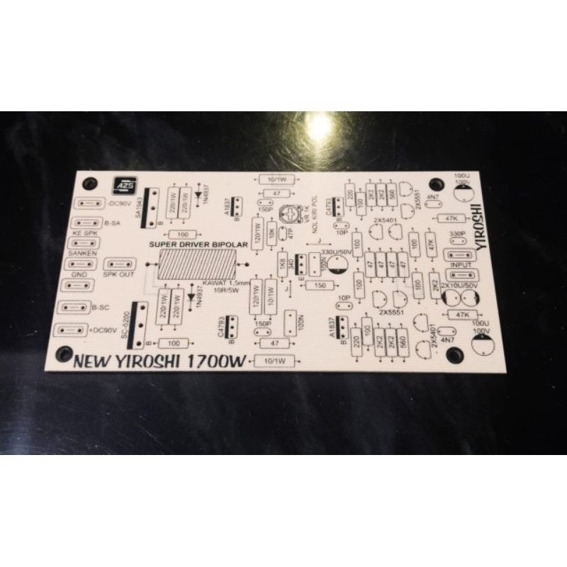 Jual PCB New YIROSHI 1700W Super Driver Bipolar Fiber Putih CEM SH 771 ...