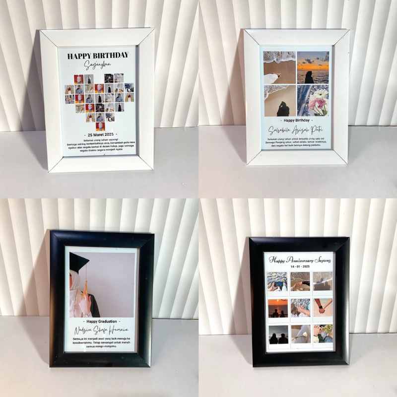 Jual Kado Unik Foto Frame/ Kado ulang tahun/ Wisuda/ Anniversary ...