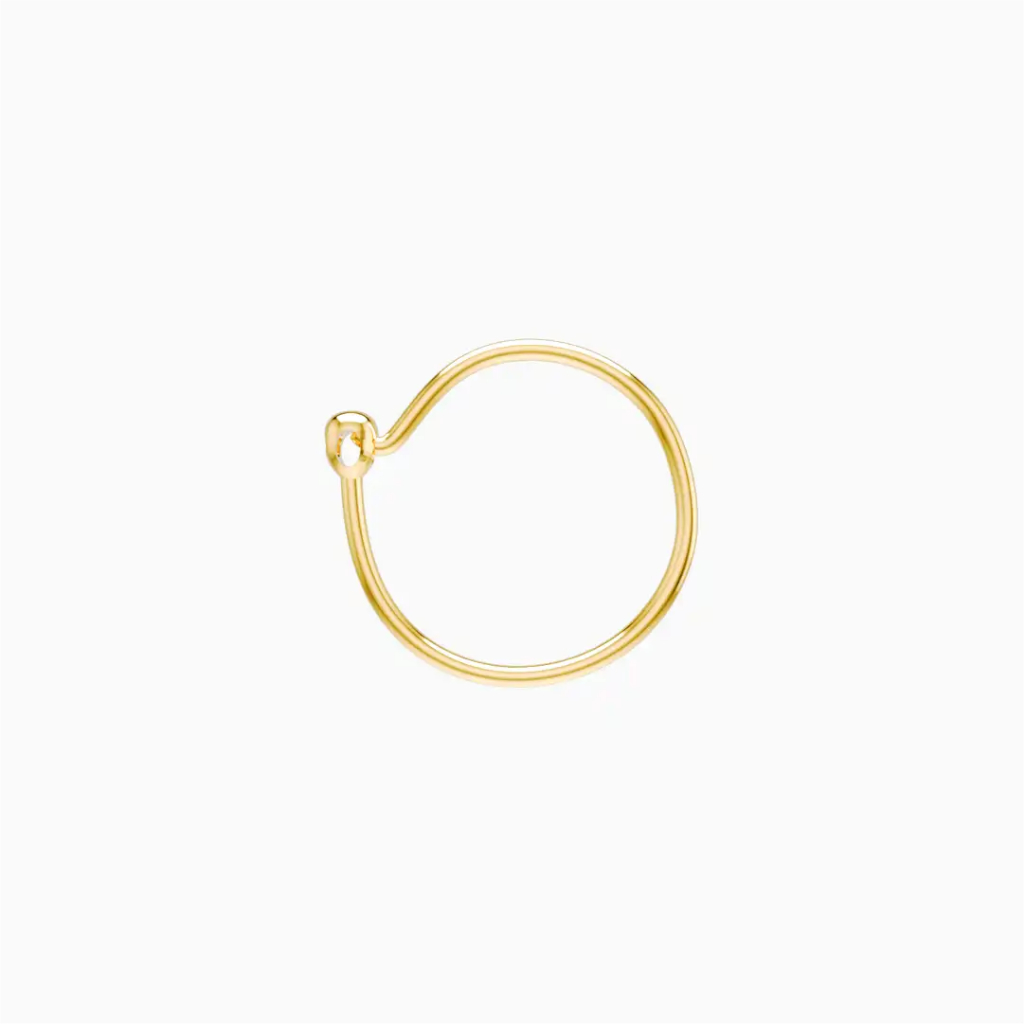 Jual LITTLETHINGSHEWEAR Anting Emas Anak Loop Hoop M - Emas 17 Karat ...
