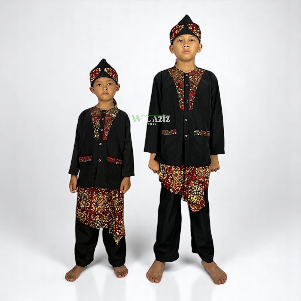 Jual Setelan pangsi batik real pict seragam anak adat tradisional iket ...