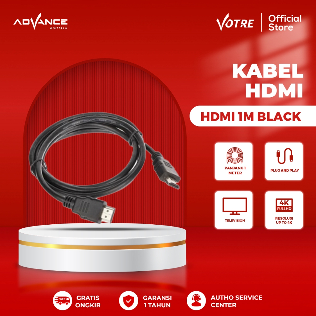 Jual Advance Kabel HDMI / Kabel HDMI to HDMI Advance Panjang 1 Meter ...