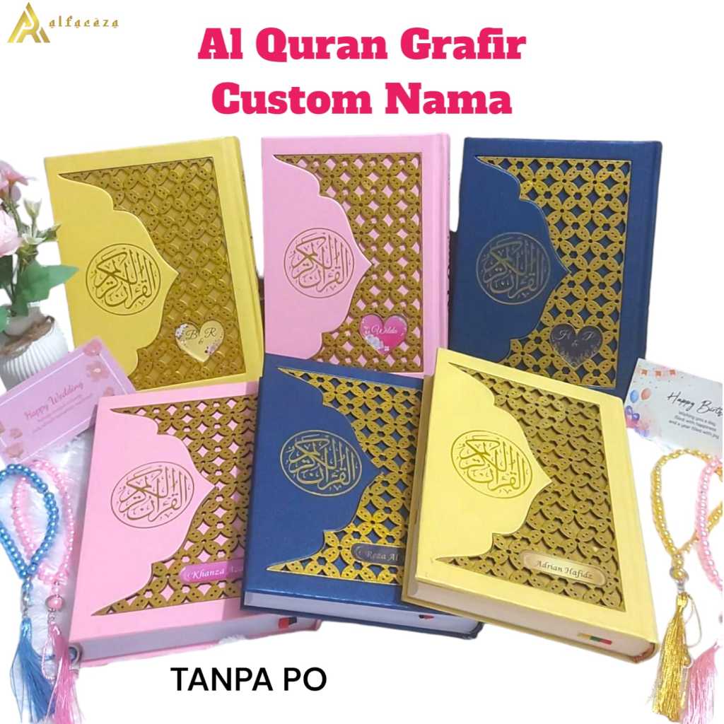 Jual Alfareza - Quran 3D Grafir Akrilik Variasi 3 Free Custom Nama ...