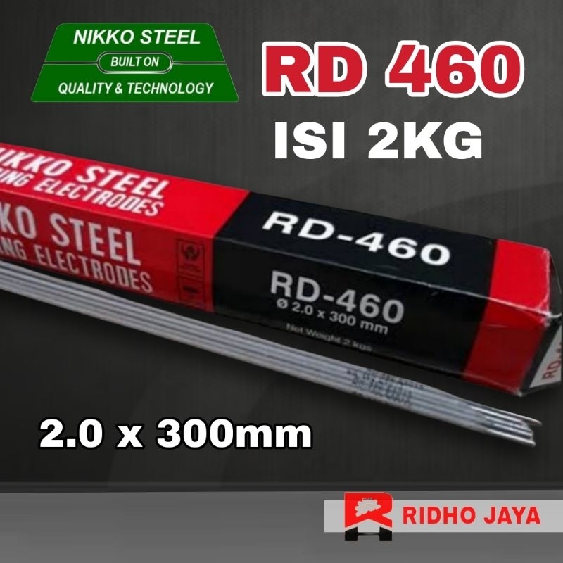 Jual 2Kg Kawat Las RD460 2mm NIKKO STEEL Elektroda RD 460 2 mm Welding ...