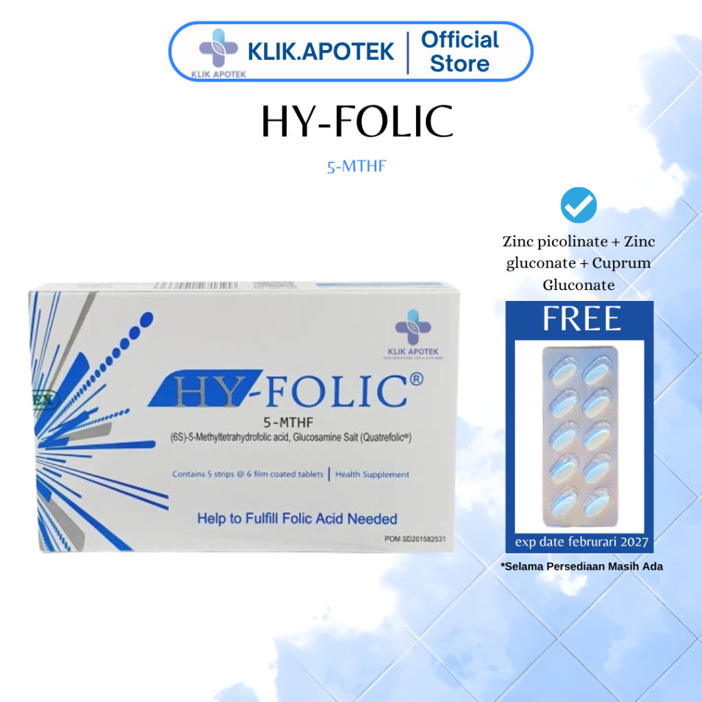 Jual Hy-Folic | Suplemen Asam Folat untuk Ibu Hamil | Asam Folat ...