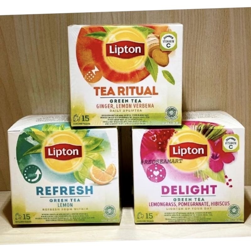 Jual Lipton Green Tea Isi 15 Bags 3 Variant | Shopee Indonesia